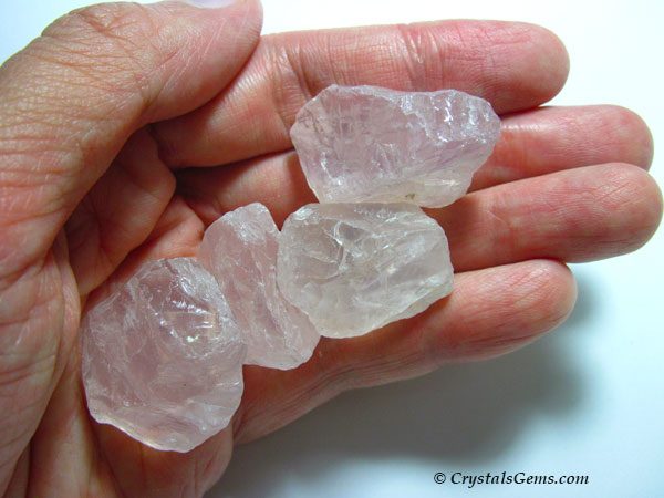 Rose Quartz Pieces Small Crystals Gems
